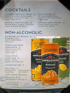 Celebrity Reflection Bars (With Menus and Prices) - Cruise Spotlight