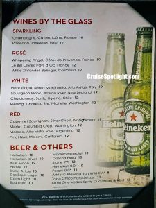 Celebrity Reflection Bars (With Menus and Prices) - Cruise Spotlight