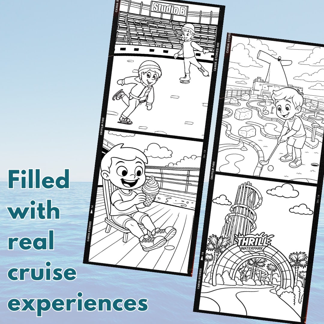 Cruise Coloring and Activity Books for Kids - Cruise Spotlight