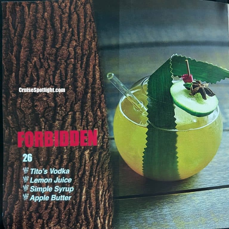 Celebrity Apex Bars (With Menus and Prices) - Cruise Spotlight