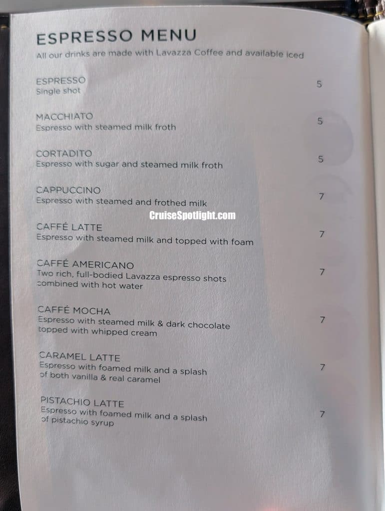 Celebrity Solstice Bars (With Menus and Prices) - Cruise Spotlight