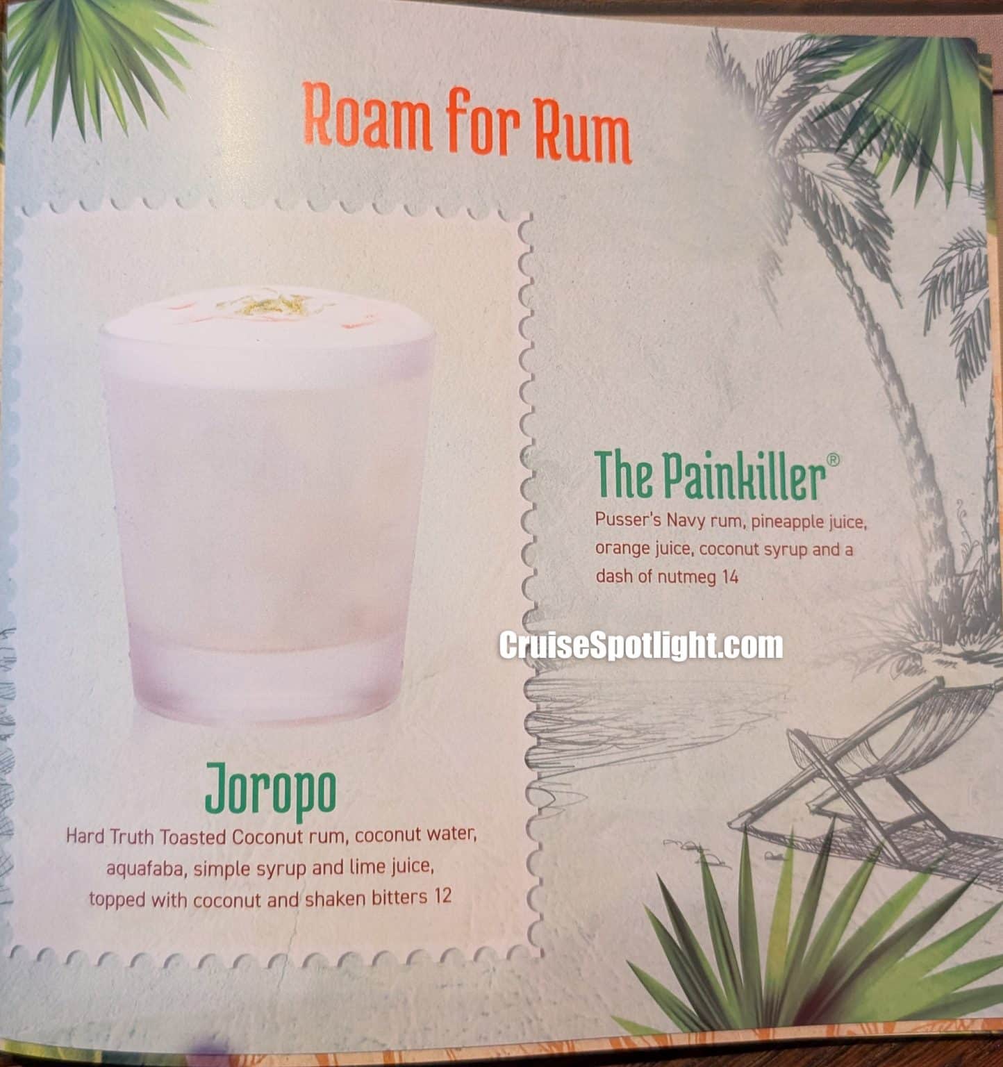 Royal Caribbean Allure of the Seas Bars (With Menus and Prices ...