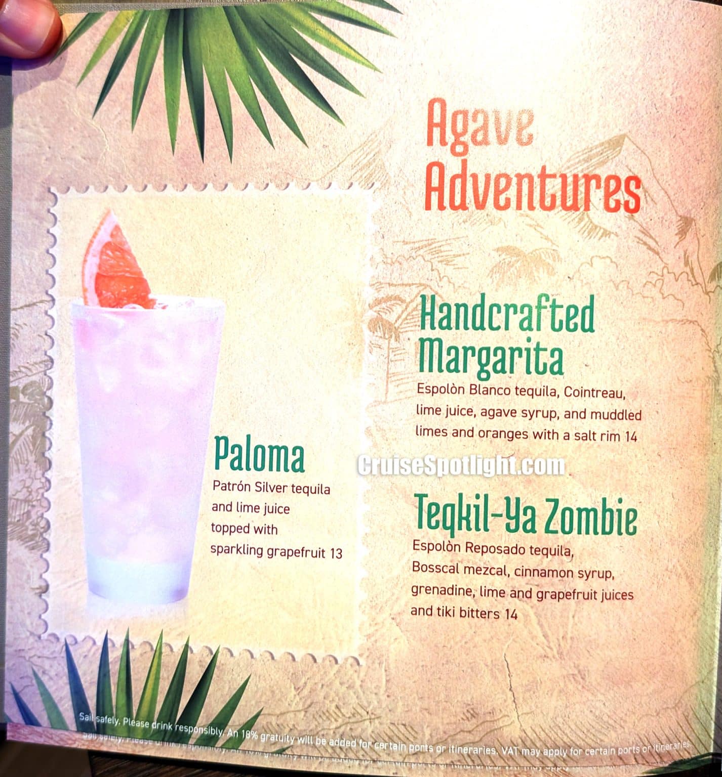 Royal Caribbean Allure of the Seas Bars (With Menus and Prices ...