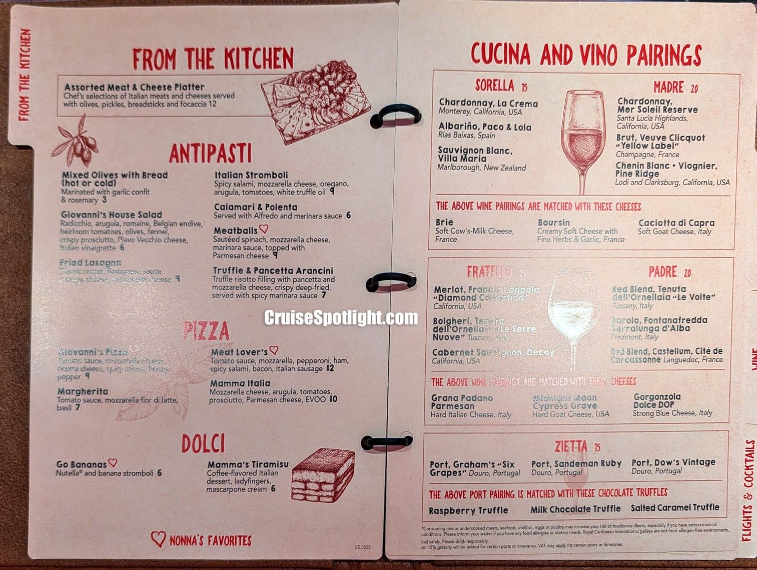 Royal Caribbean Wonder of the Seas Bars (With Menus and Prices ...