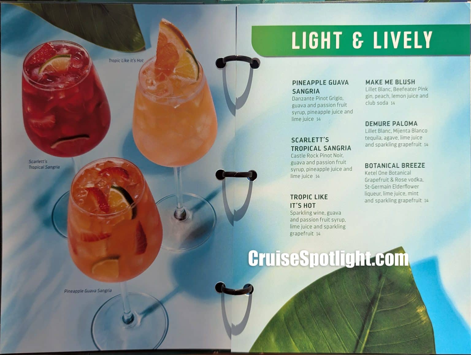 Royal Caribbean Drink Menus for 2026 - Cruise Spotlight