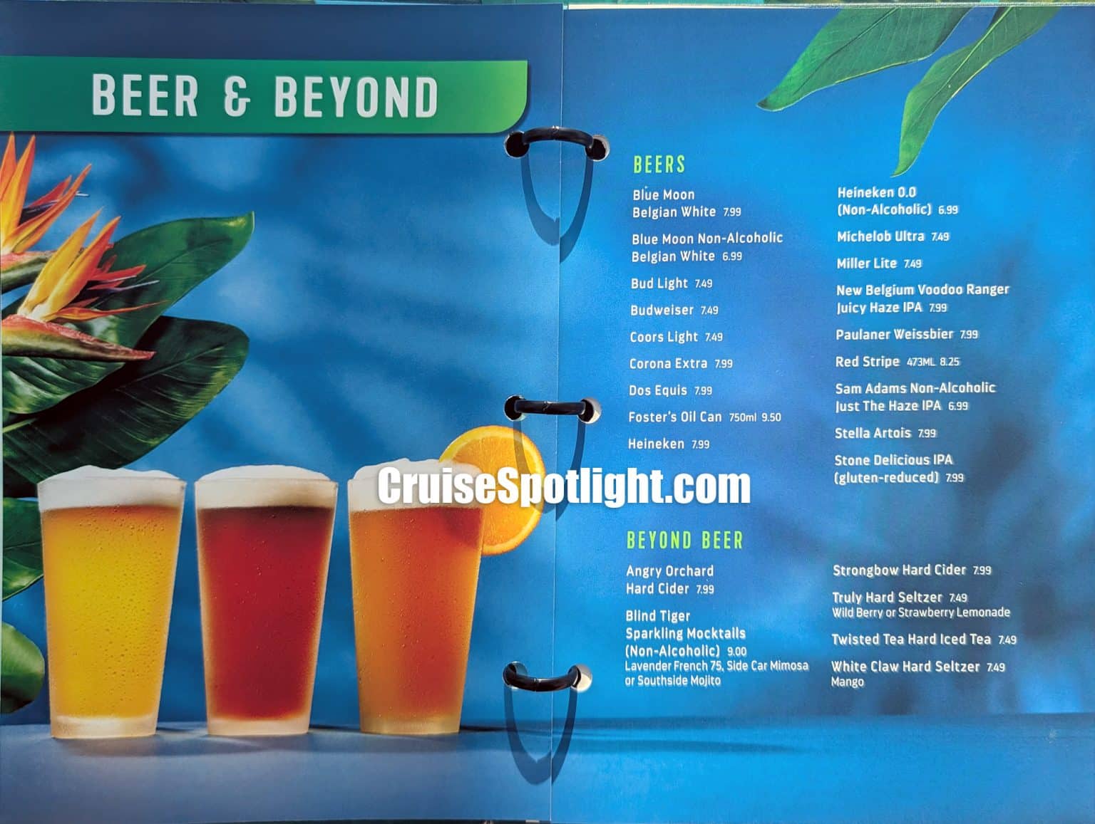 Royal Caribbean Quantum of the Seas Bars (With Menus and Prices ...