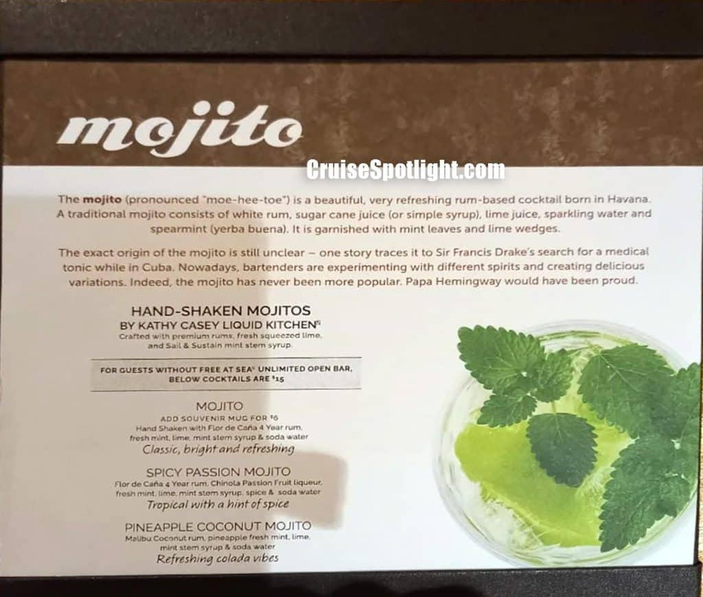Norwegian Getaway Bars (With Menus and Prices) - Cruise Spotlight