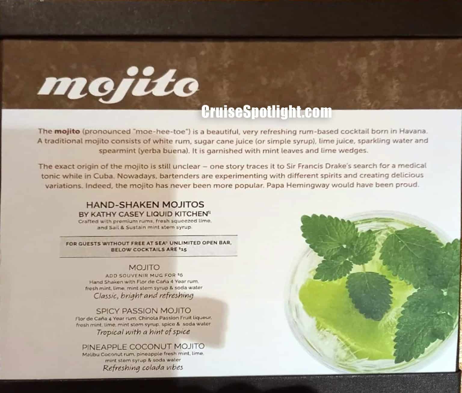 Norwegian Getaway Bars (With Menus and Prices) - Cruise Spotlight